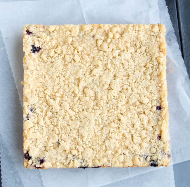 Lemon Blueberry Shortbread Bars - The Merchant Baker