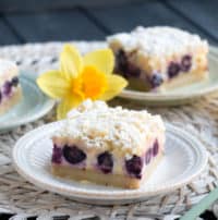 Lemon Blueberry Shortbread Bars - The Merchant Baker