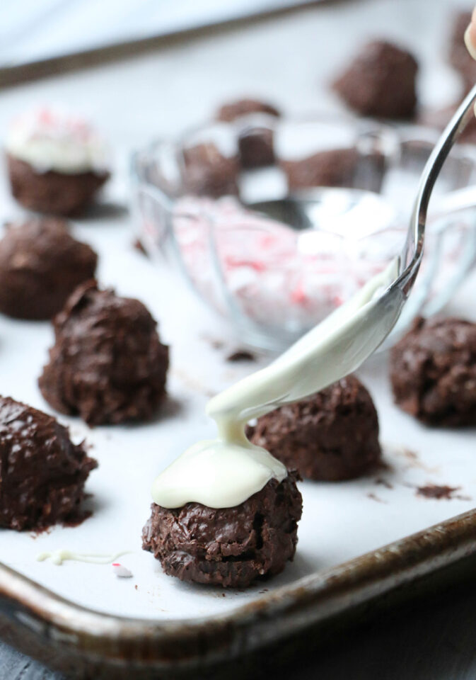 Peppermint Cookie Clusters - The Merchant Baker