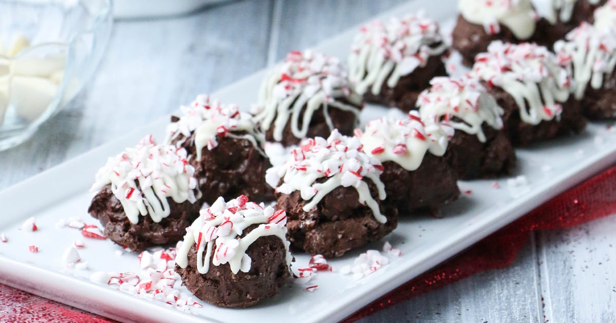 Peppermint Cookie Clusters - The Merchant Baker